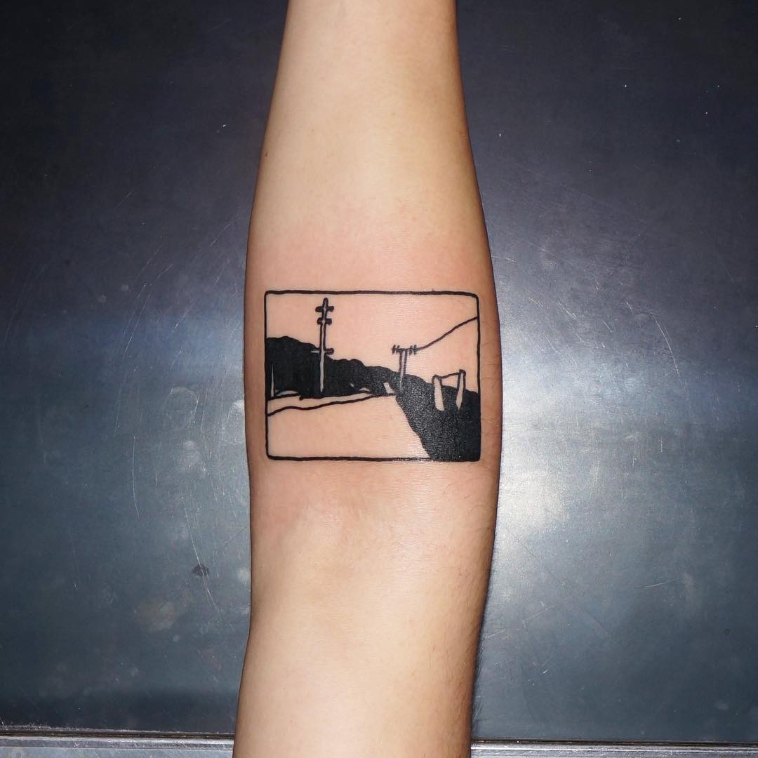 Black And White Picture Of Road Tattoo Tattoogrid