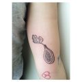 Apple core tattoo by artist Miedoalvacio - Tattoogrid.net