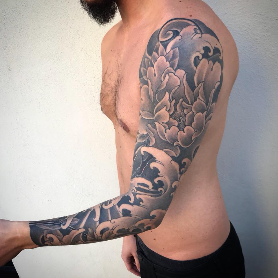Oriental Style Full Sleeve Tattoo Tattoogrid