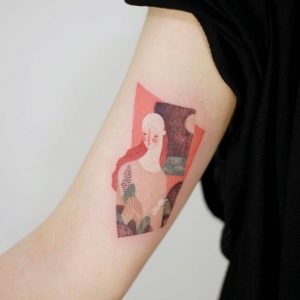Falling man tattoo - Tattoogrid.net