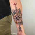 Sword stabbed heart tattoo - Tattoogrid.net
