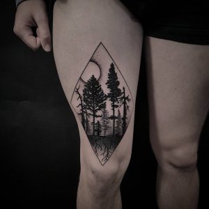 Conspiracy theories done at Kult Tattoo Fest - Tattoogrid.net