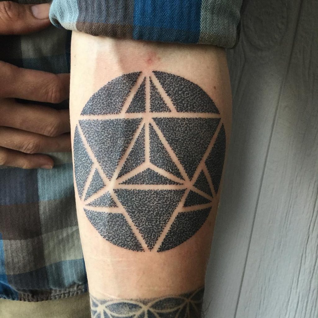 Sacred geometry pattern rhombus tattoo - Tattoogrid.net