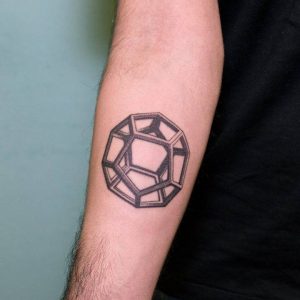Sacred geometry pattern rhombus tattoo - Tattoogrid.net