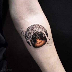 Burning hand tattoo - Tattoogrid.net