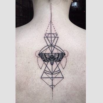 World map back tattoo - Tattoogrid.net
