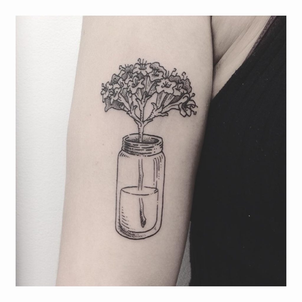 Outline still life tattoo by Chinatown Stropky - Tattoogrid.net