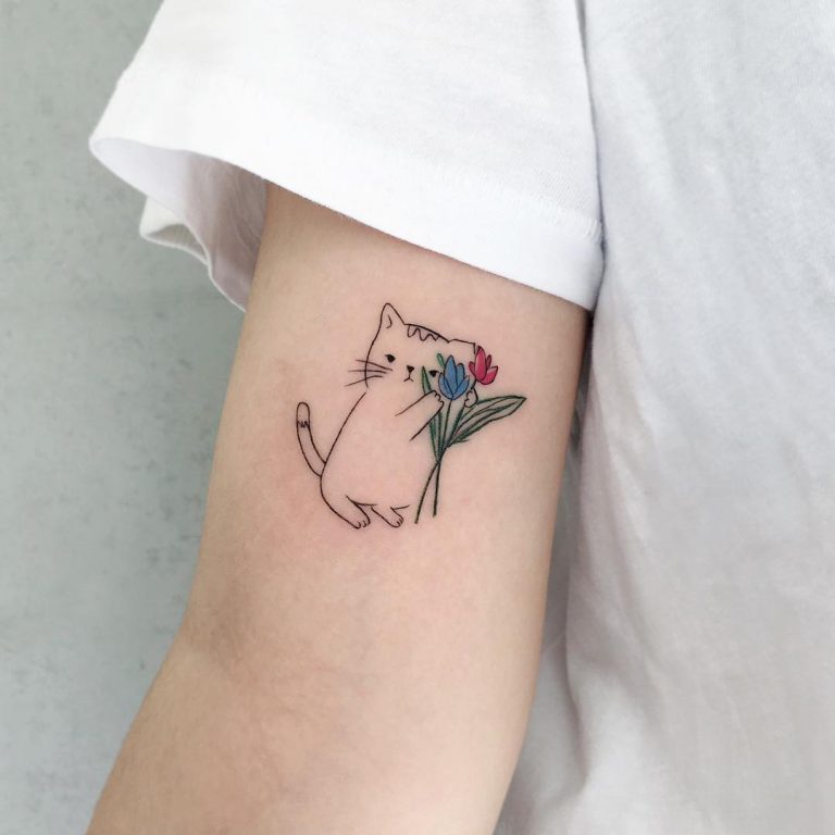 Striped antelope tattoo - Tattoogrid.net
