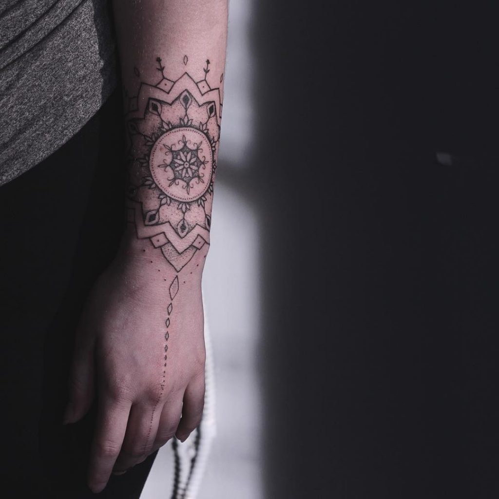 Snowflake mandala tattoo - Tattoogrid.net Snowflake mandala tattoo - Tattoogrid.net
