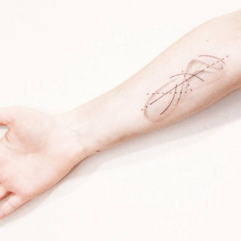 Abstract wavy line tattoo by Kevin King - Tattoogrid.net