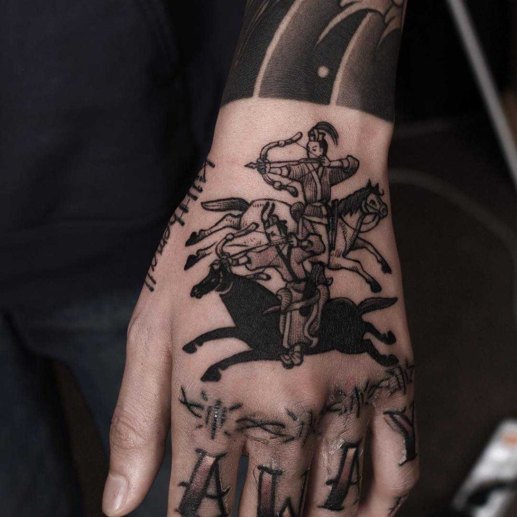 Tiny red heart tattoo on the hand - Tattoogrid.net Tiny red heart tattoo on the hand - Tattoogrid.net