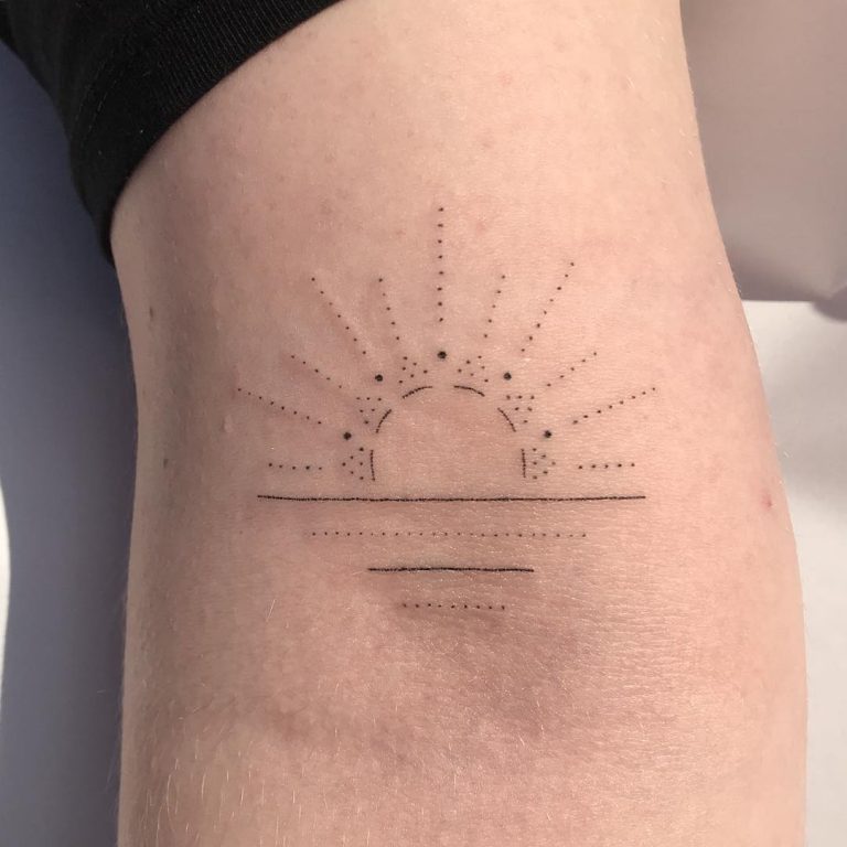 Beach vibe tattoo - Tattoogrid.net