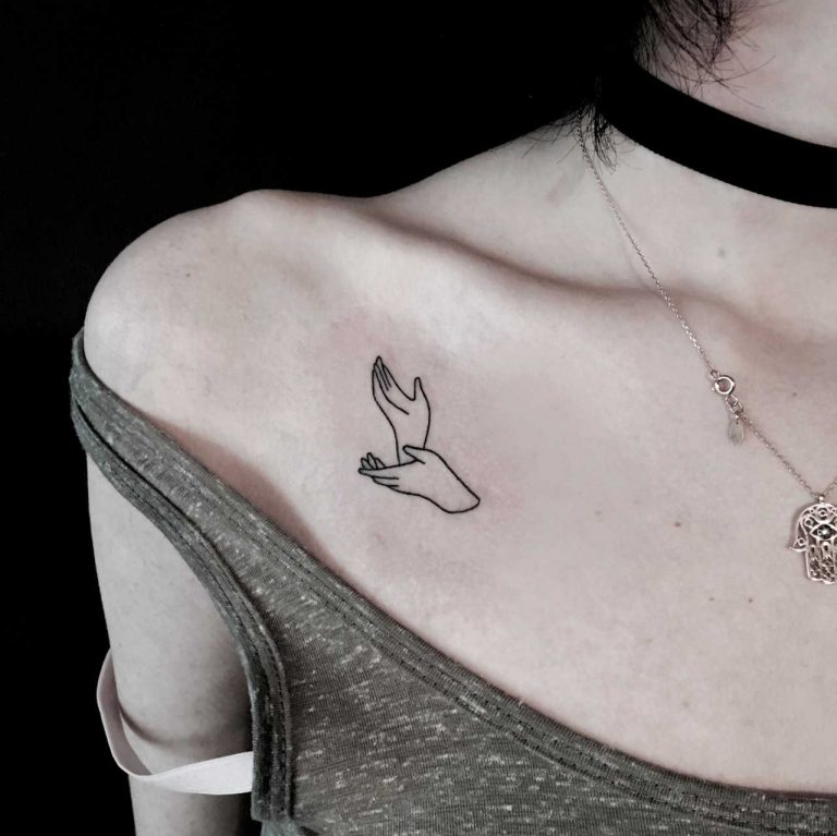 Mini uzi by @tototatuer - Tattoogrid.net