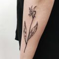 Negative space rose tattoo by anton1otattoo - Tattoogrid.net
