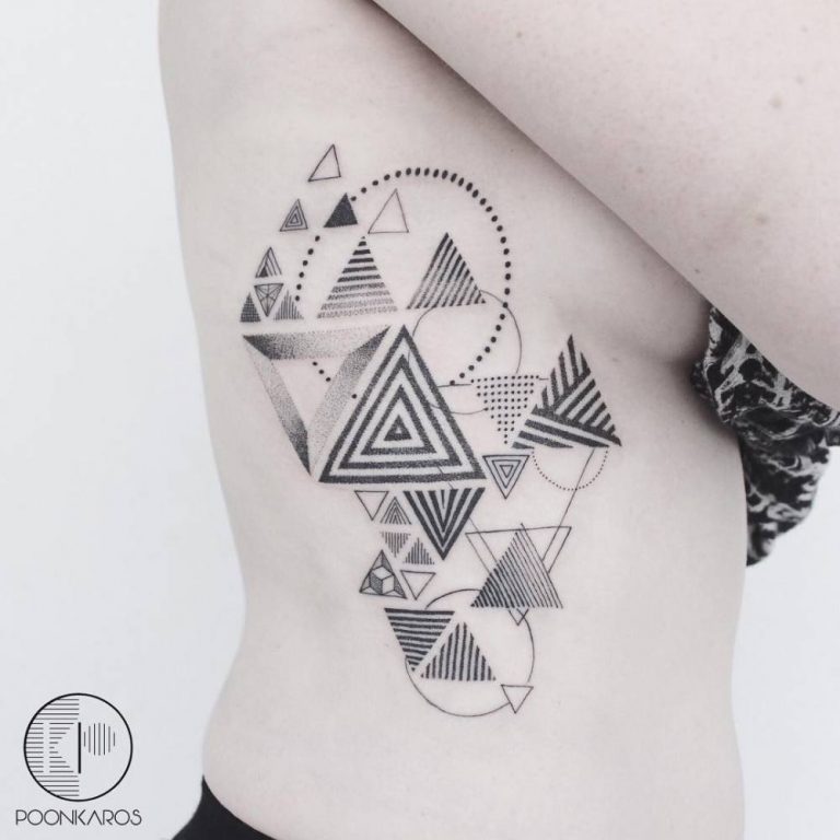 Geometric ornamental pattern tattoo - Tattoogrid.net