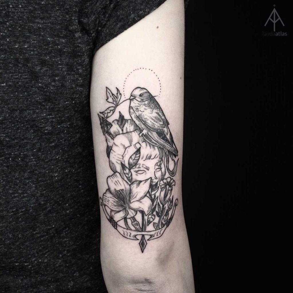Simple Ouroboros tattoo - Tattoogrid.net