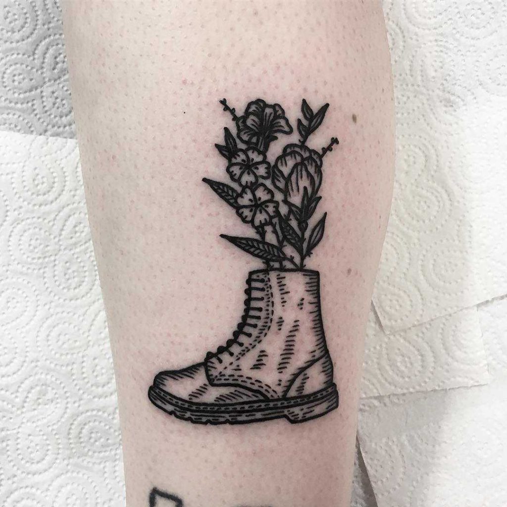 Colorful bonfire tattoo - Tattoogrid.net