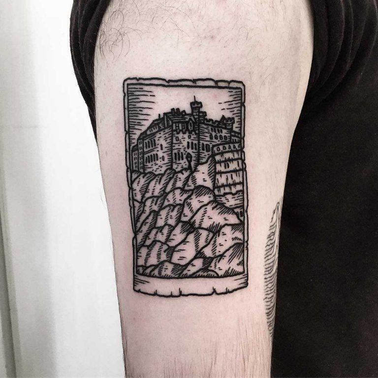 Negative space marble tattoo by Aga Kura - Tattoogrid.net