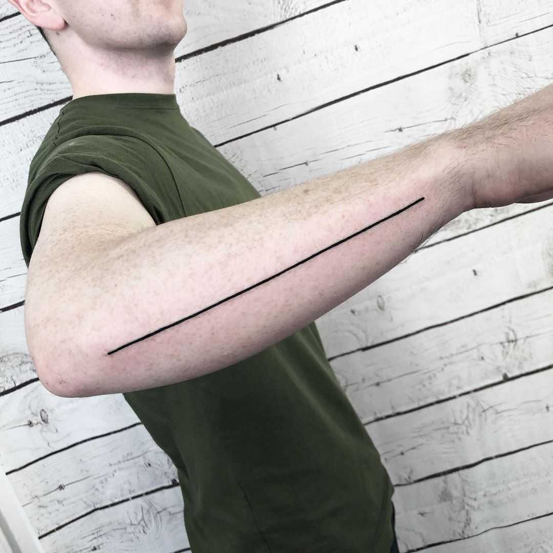 Straight Line Tattoo By Wagner Basei Tattoogrid Straight Line Tattoo By Wagner Basei Tattoogrid