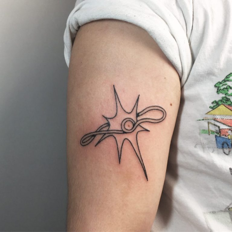 Abstract architecture tattoo by David Cote - Tattoogrid.net