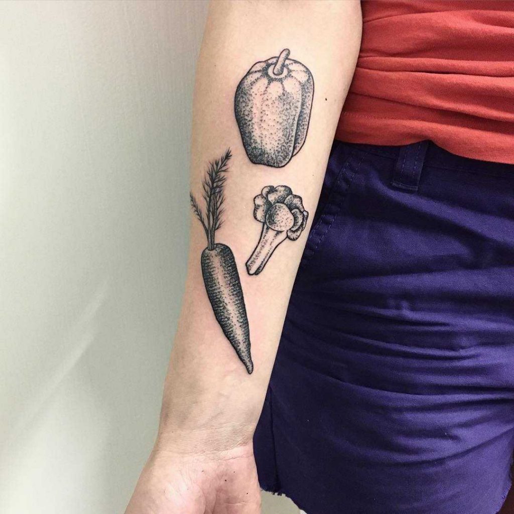 Hammer, calipers, and screw tattoo - Tattoogrid.net