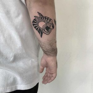 Sea bass tattoo by Wagner Basei - Tattoogrid.net