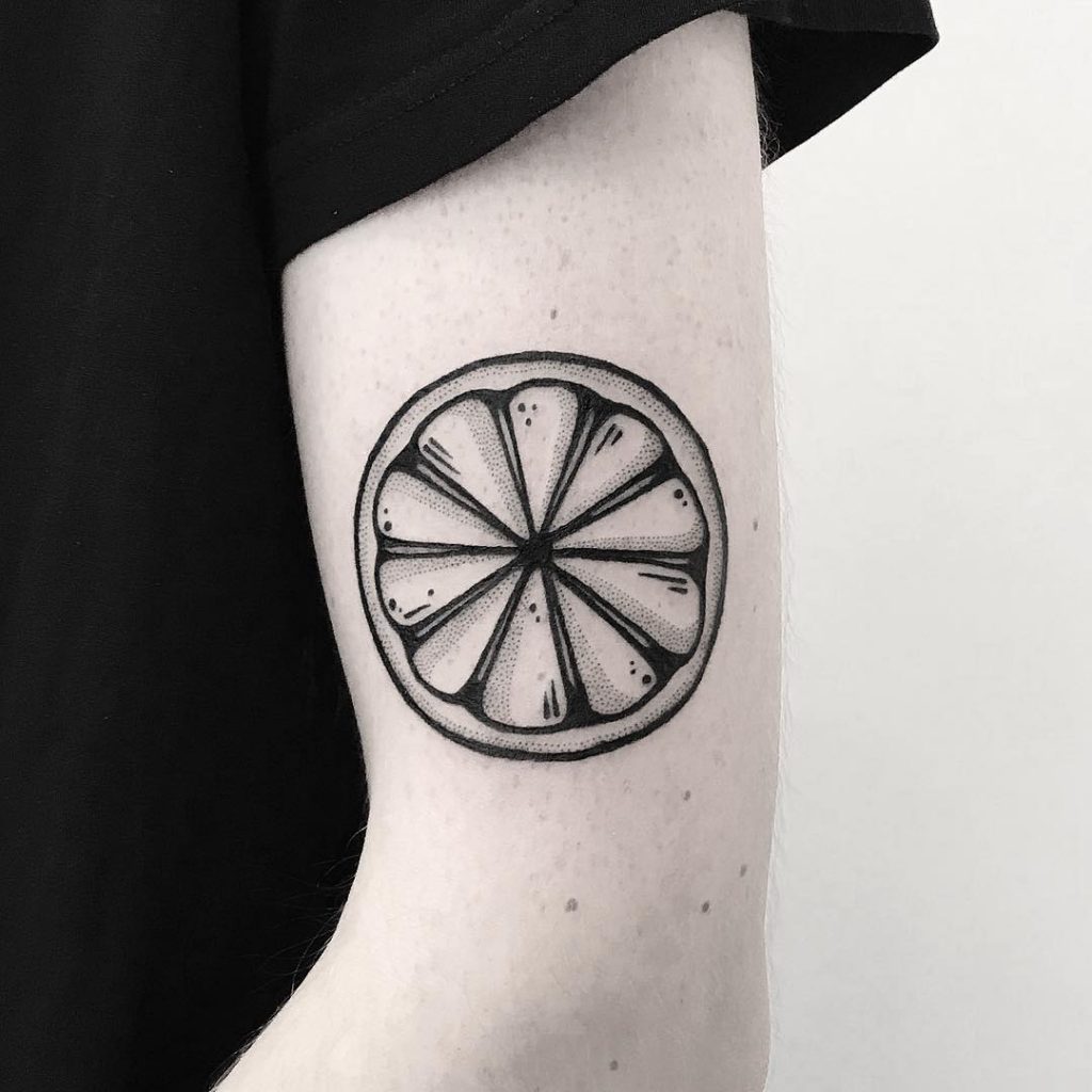 Colorful pineapple tattoo by David Côté - Tattoogrid.net