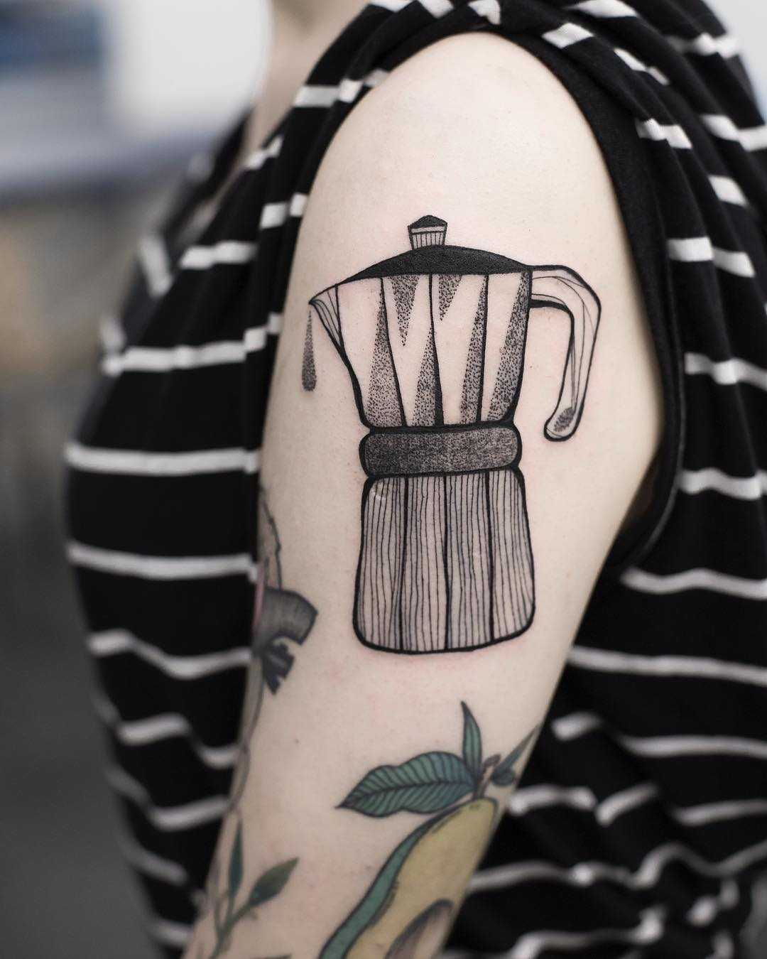 Mokka pot tattoo by Dżudi Bazgrole - Tattoogrid.net