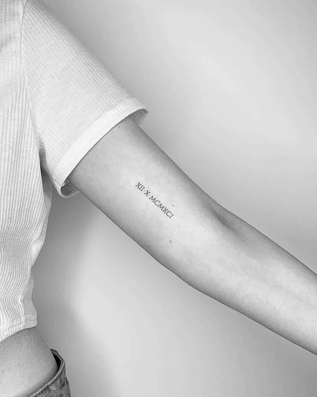 Tiny Roman Numerals By Conz Thomas Tattoogrid