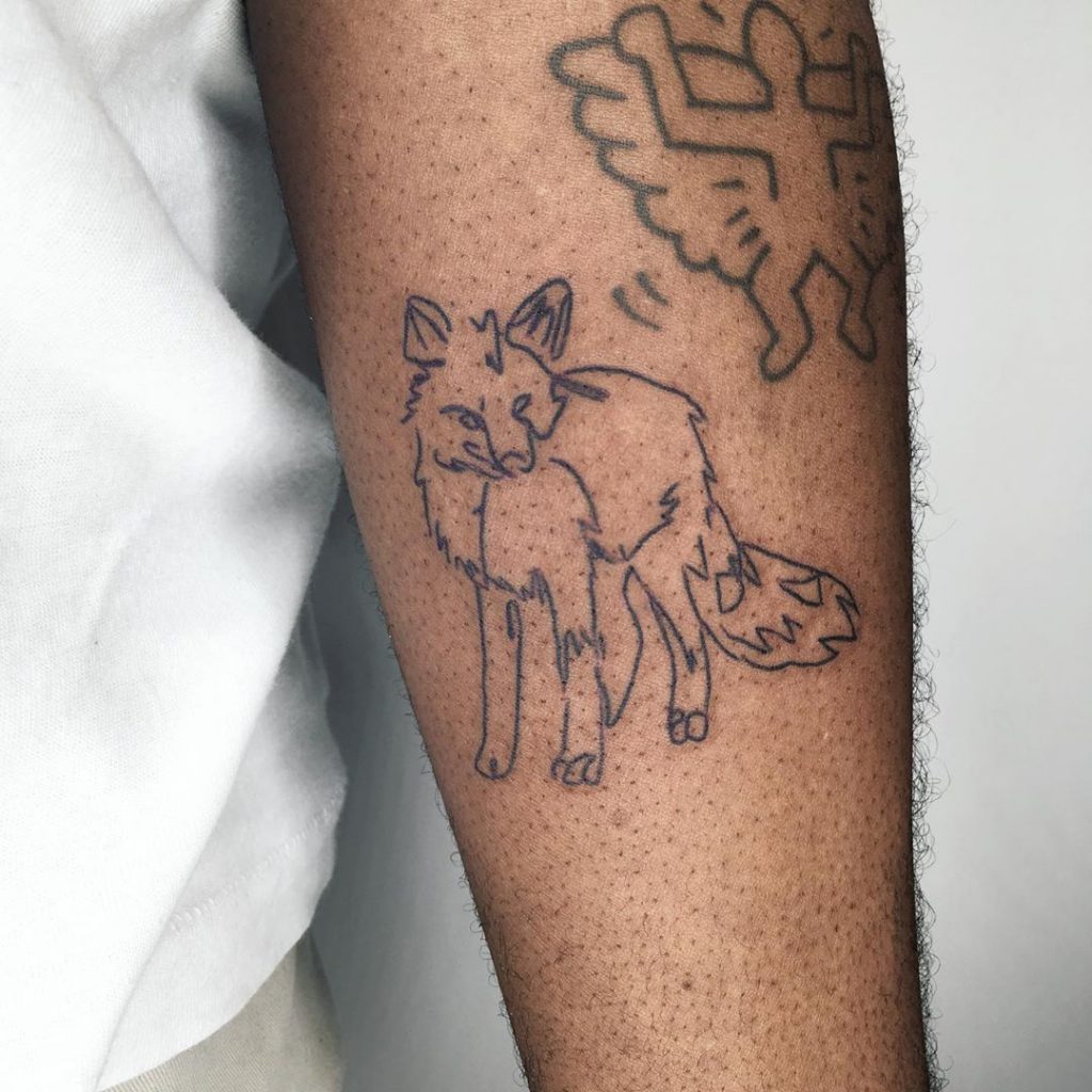 Striped antelope tattoo - Tattoogrid.net