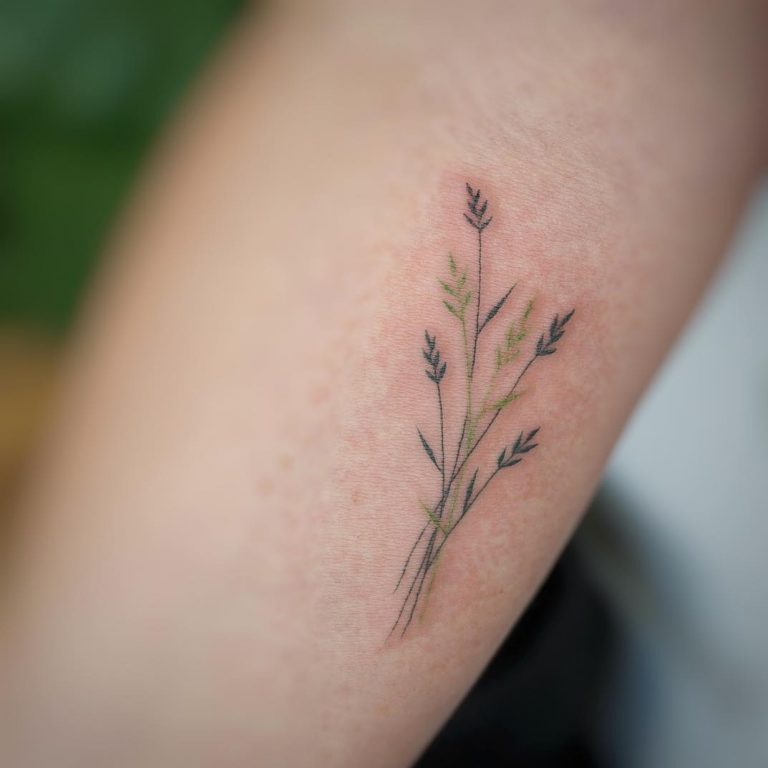 Delicate flower bouquet tattoo - Tattoogrid.net