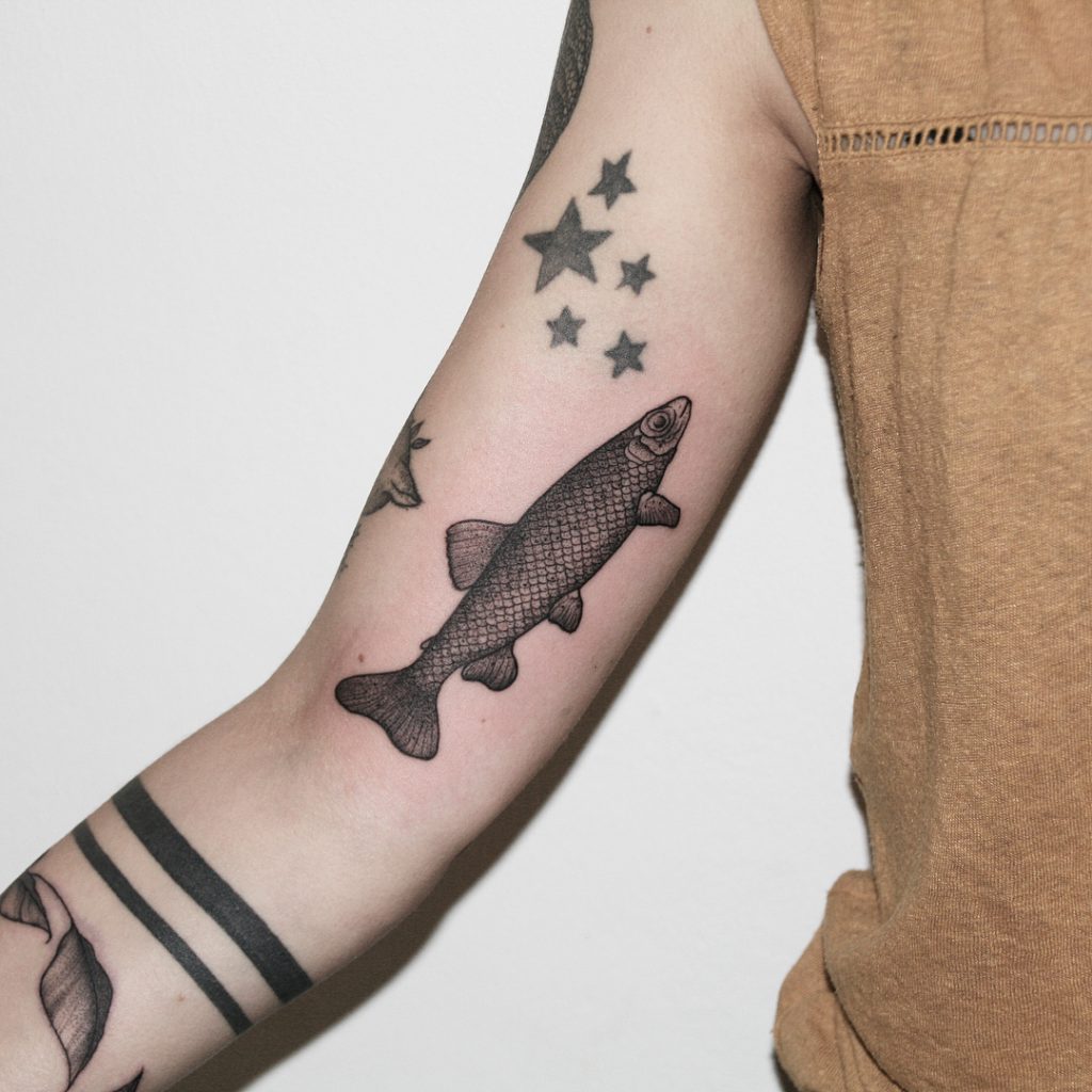 Simple whale tattoo by lindsay april - Tattoogrid.net