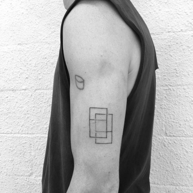 Sacred geometry pattern rhombus tattoo - Tattoogrid.net