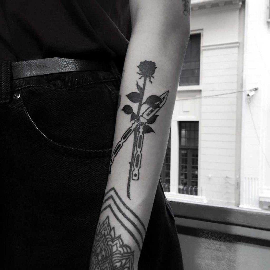 Thin line tattoo by Jonboy - Tattoogrid.net