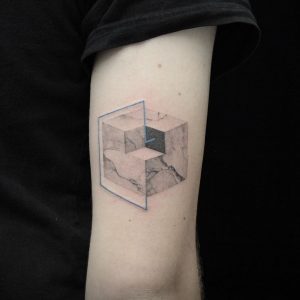 Abstract piece by Robbie Ra Moore - Tattoogrid.net