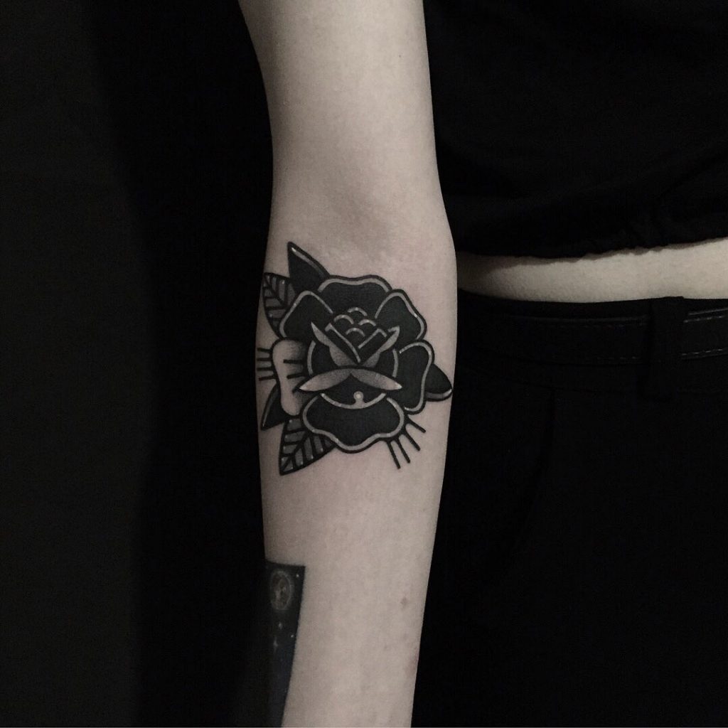 Scattered tulip tattoo - Tattoogrid.net