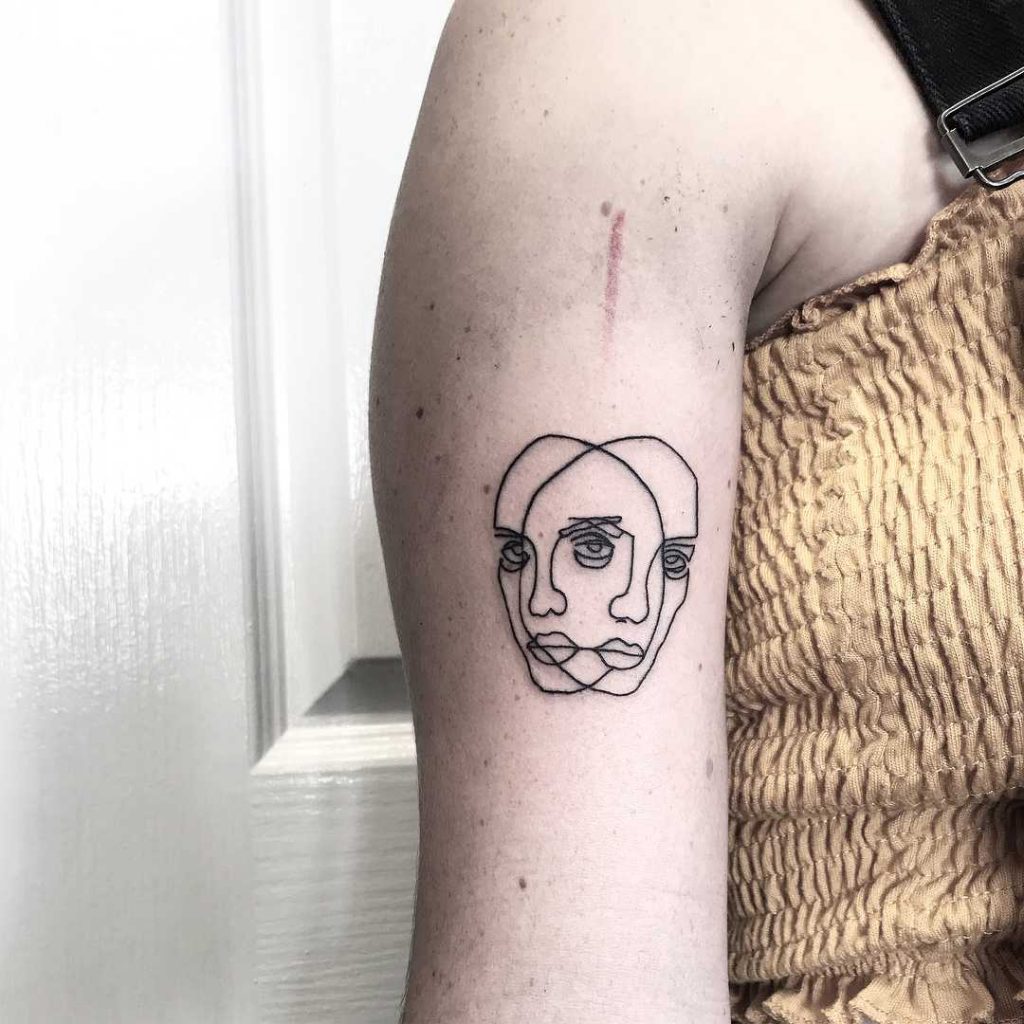 Cottage landscape tattoo - Tattoogrid.net