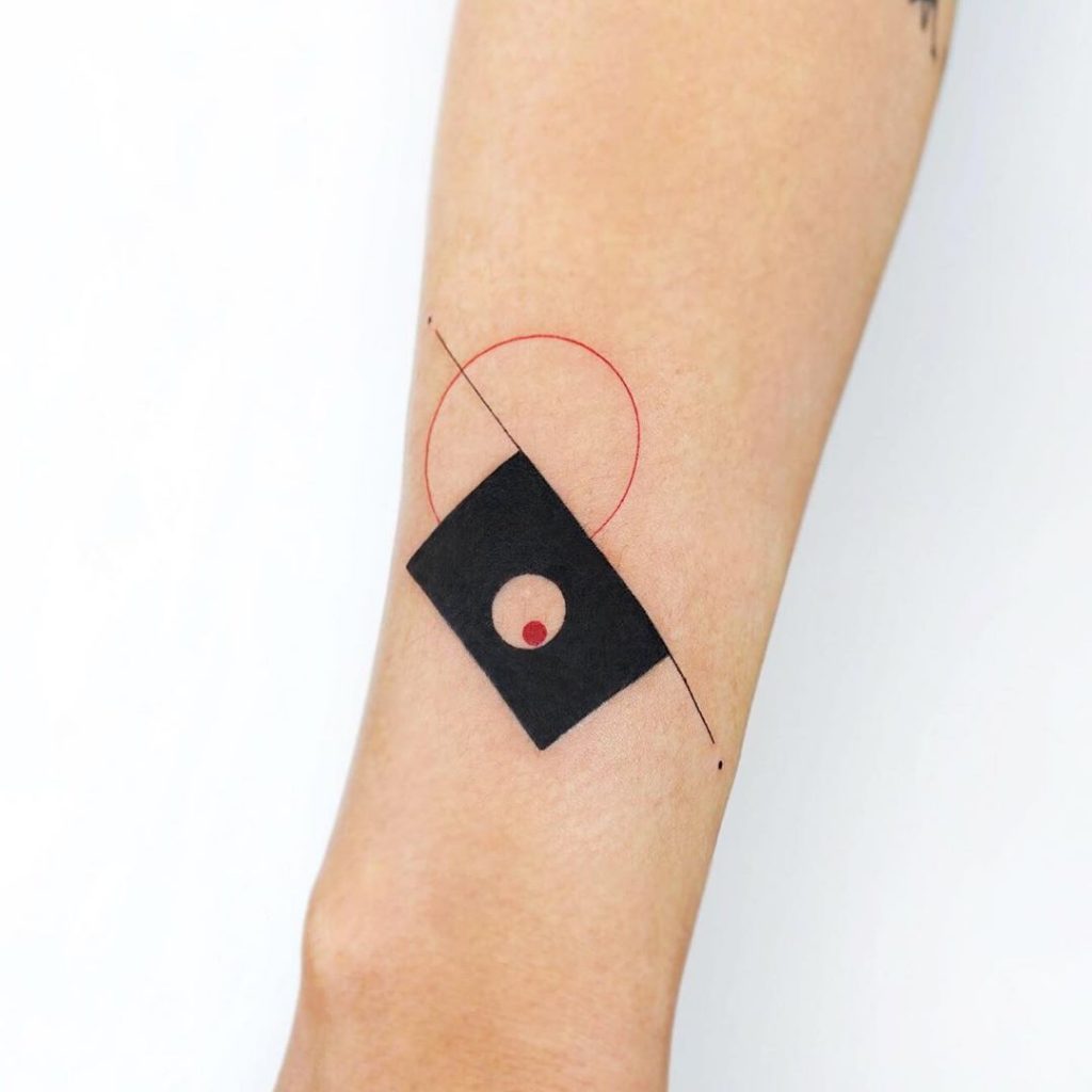 Abstract wavy line tattoo by Kevin King - Tattoogrid.net