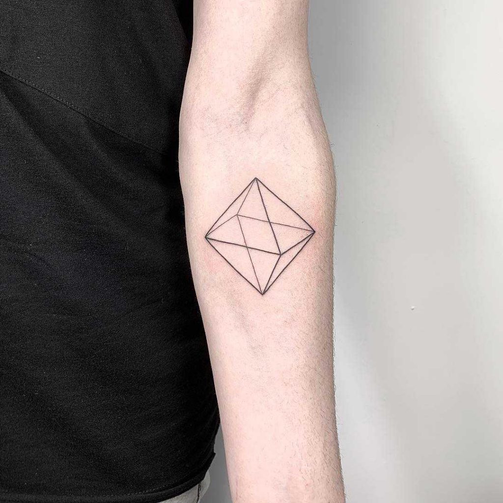 3D geometry tattoo by Andrei Svetov - Tattoogrid.net