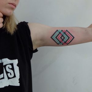 Geometric pattern arm tattoo - Tattoogrid.net