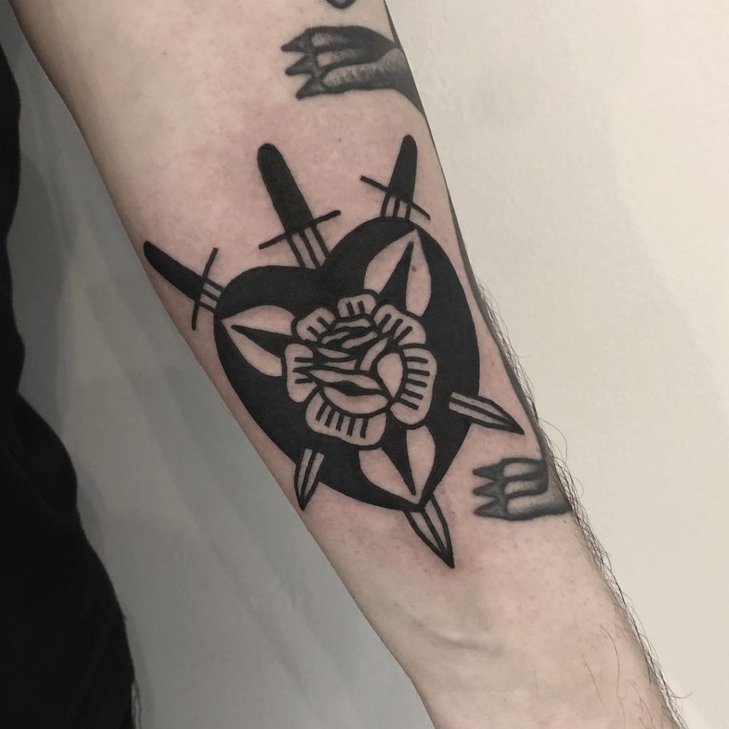Custom hand-poked tattoo - Tattoogrid.net
