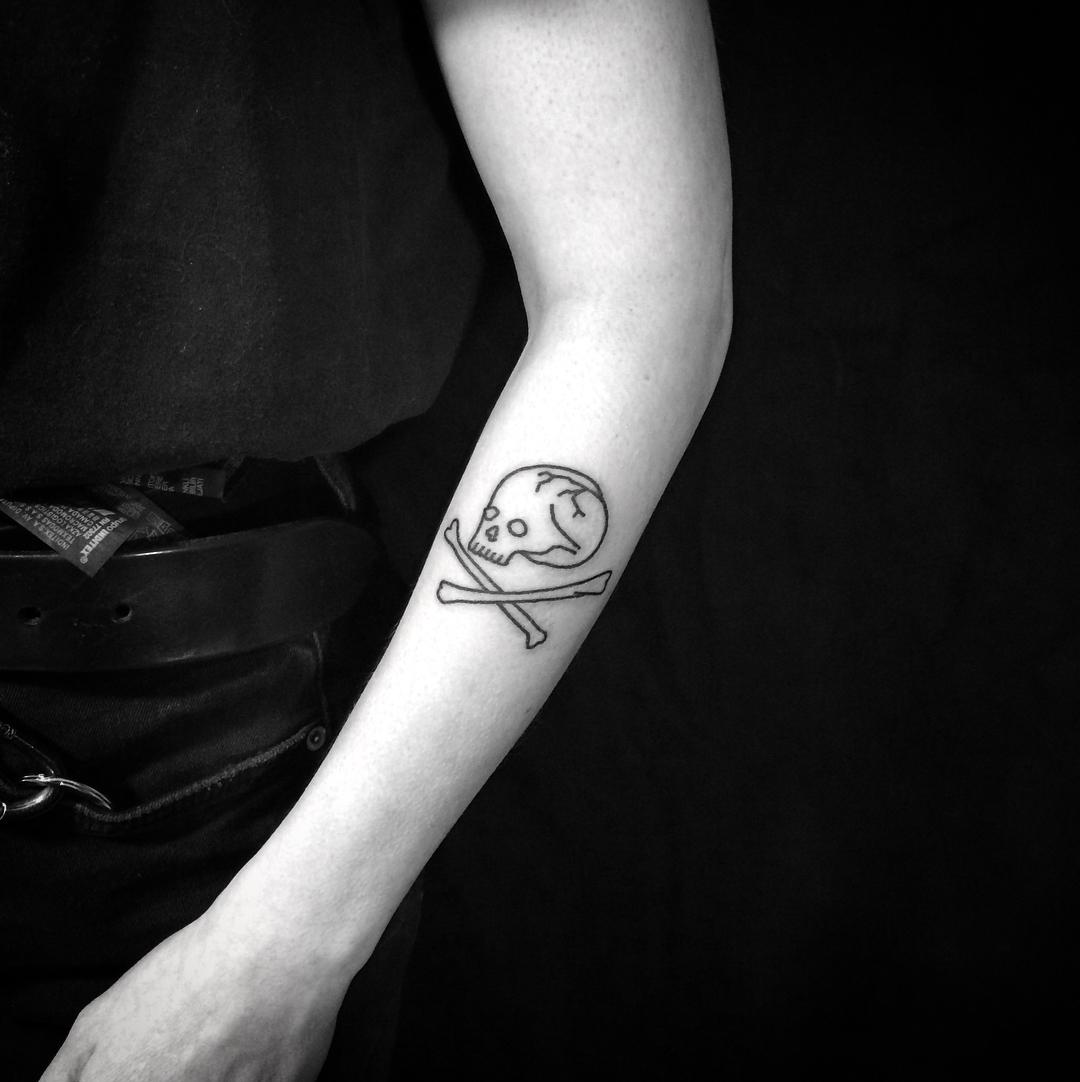 Skull And Bones By ryanjessiman Tattoogrid Skull And Bones By ryanjessiman Tattoogrid