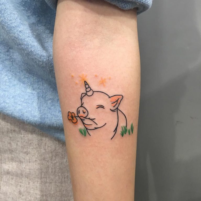 Little jumping rabbit tattoo - Tattoogrid.net