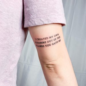 Micro script tattoo - Tattoogrid.net