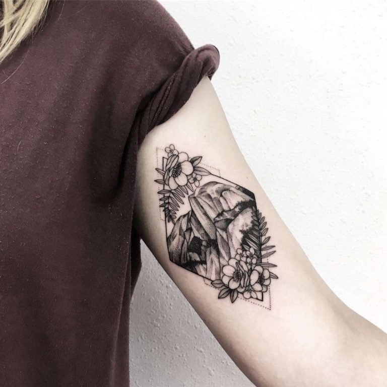 Trees reflection in the water tattoo - Tattoogrid.net